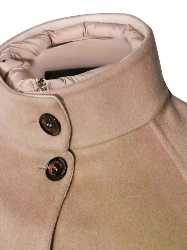 MOORER Layered Funnel-neck Jacket