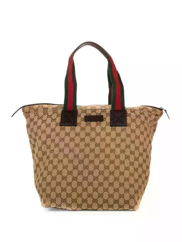 Gucci Gg Supreme Web Tote Bag