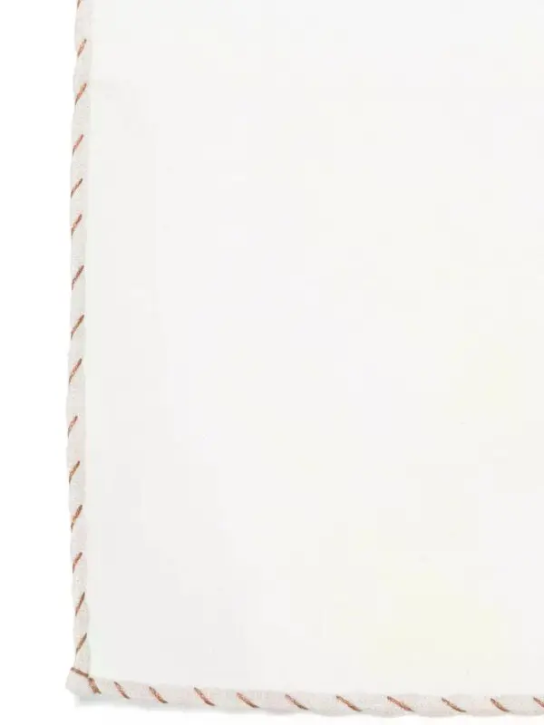 Eleventy Contrast-stitch Pocket Square