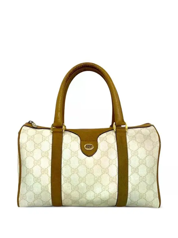 Gucci Gg Supreme Boston Bag - White