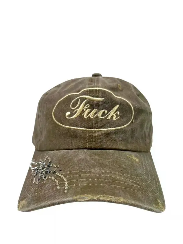 Alchemist Crystal-embellished Embroidered Baseball Cap - Green