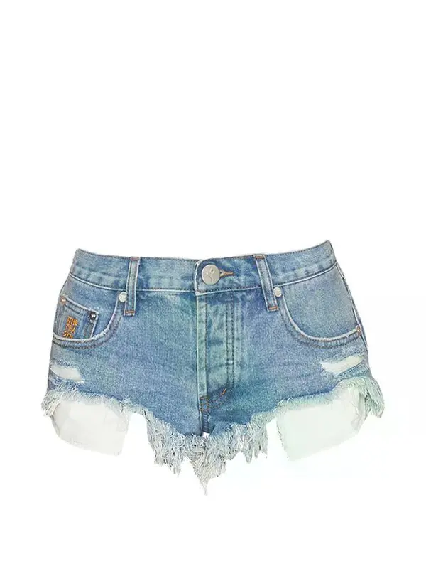 ONETEASPOON Dukes Micro Frayed Shorts - Blue