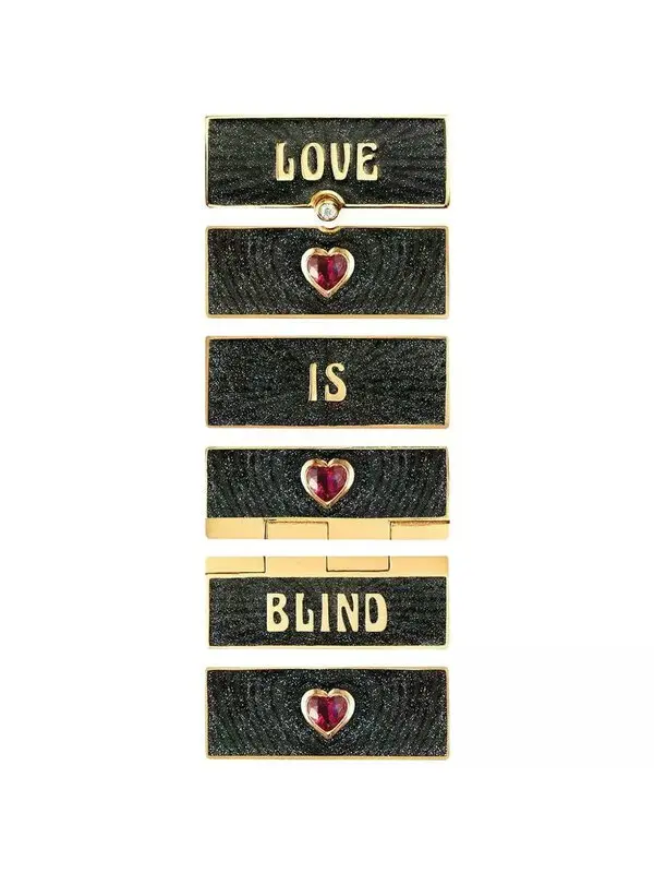 MARIE LICHTENBERG Love Is Blind Diamond And Ruby Necklace