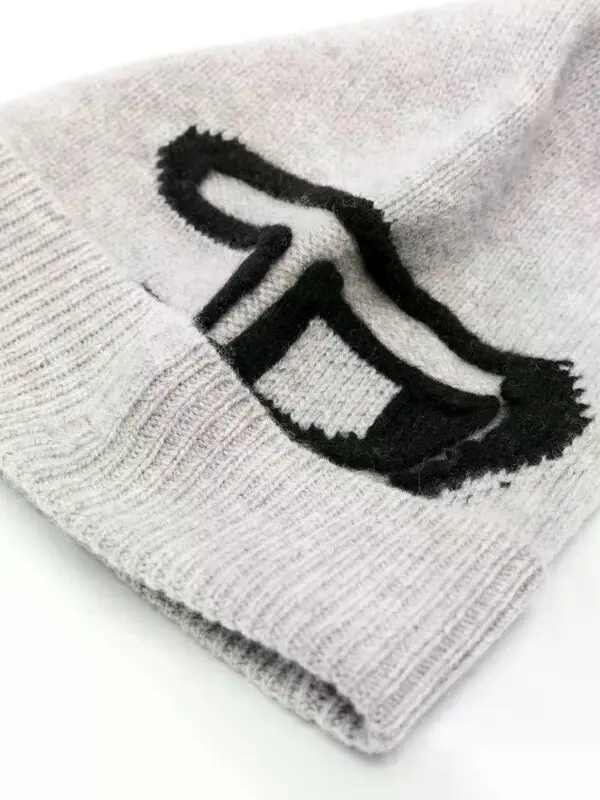 DIESEL® K-peel Logo-intarsia Beanie - Grey