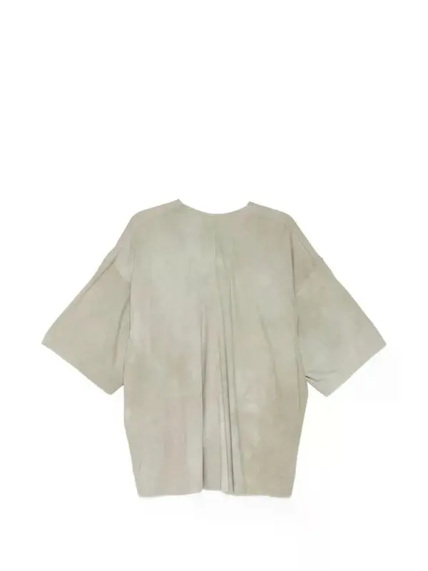 ZIGGY CHEN Faded Effect V-neck T-shirt - Green