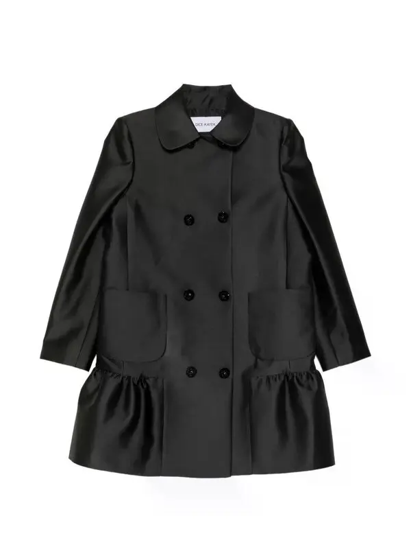 Dice Kayek Sequin-embellished Ruffled Coat