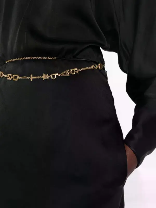 Saint Laurent Chain-link Open-back Mini Dress