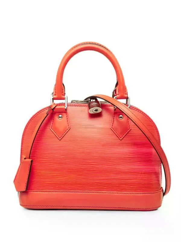 LOUIS VUITTON 2015 Epi Alma Bb Satchel - Orange