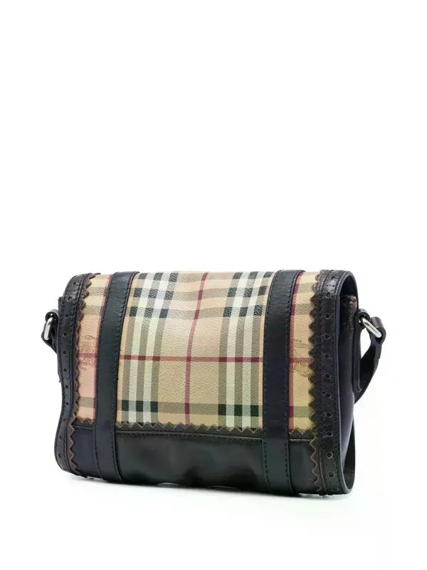 Burberry Haymarket Check Coated Canvas Brogues Doyle Crossbody Bag