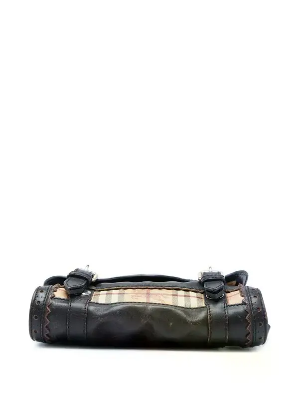 Burberry Haymarket Check Coated Canvas Brogues Doyle Crossbody Bag