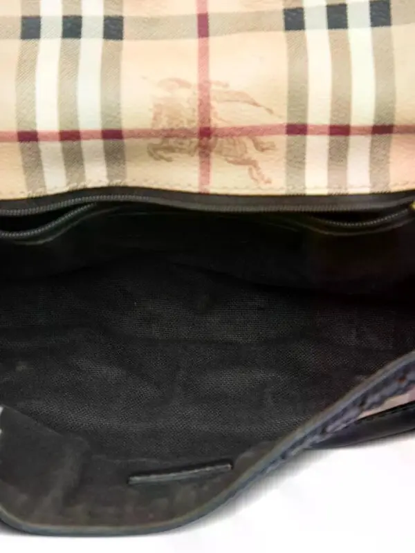 Burberry Haymarket Check Coated Canvas Brogues Doyle Crossbody Bag