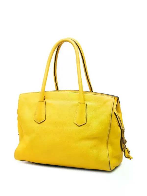 Prada Vitello Daino Zip Top Satchel