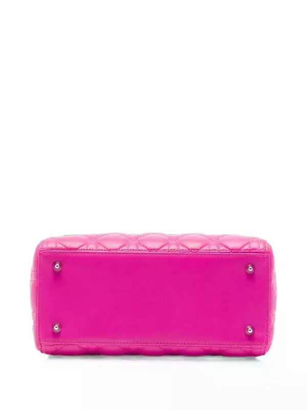 Dior 2012 Medium Lambskin Cannage Lady Satchel