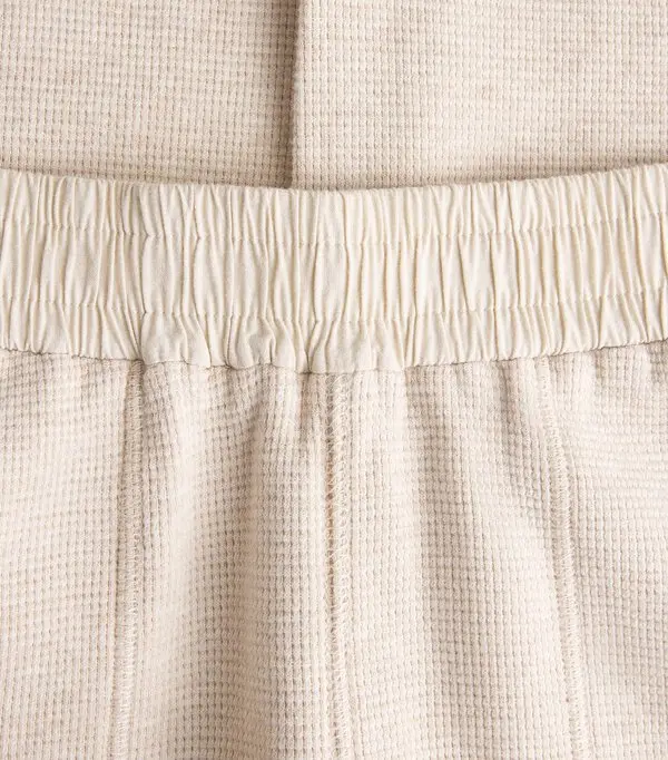 ME+EM Stretch-cotton Waffle Sweatpants