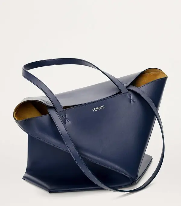 Loewe Medium Leather Puzzle Fold Tote Bag