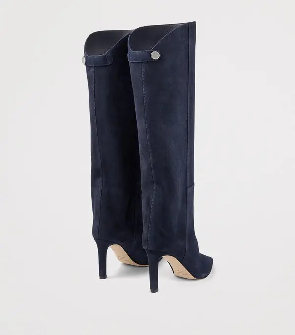 JIMMY CHOO Alizze 85 Suede Knee-high Boots