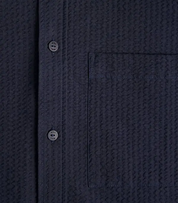 WITH NOTHING UNDERNEATH Seersucker The Weekend Shirt