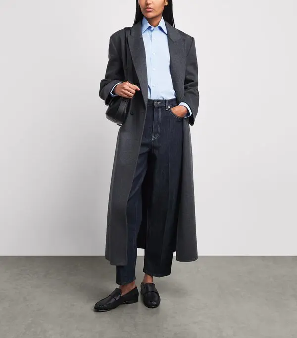 WITH NOTHING UNDERNEATH Exaggerated Cuff The Boyfriend Shirt