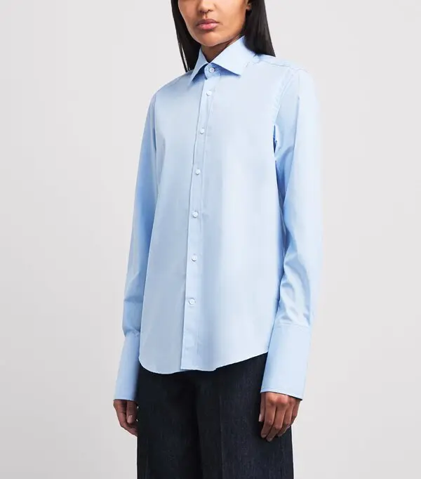 WITH NOTHING UNDERNEATH Exaggerated Cuff The Boyfriend Shirt