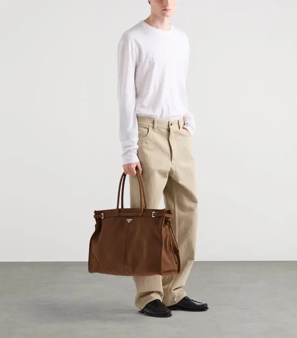Prada Large Leather Bonnie Top-handle Bag