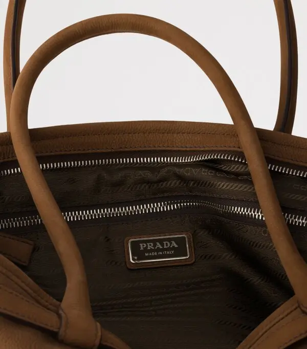 Prada Large Leather Bonnie Top-handle Bag