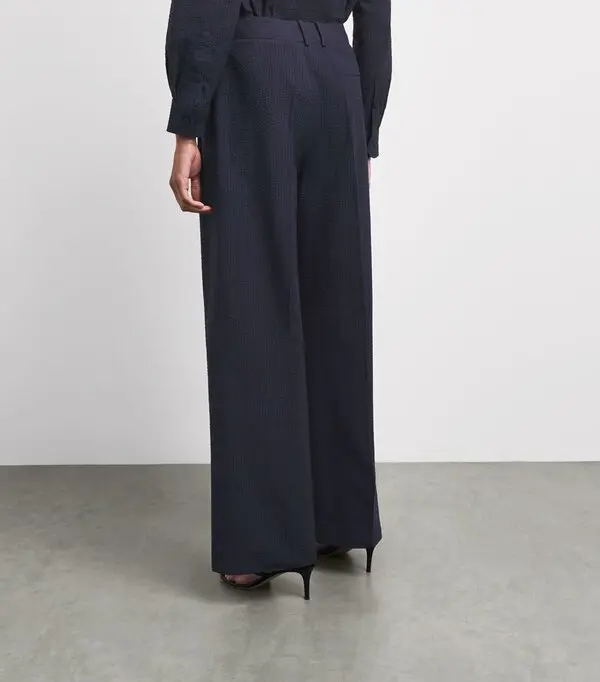 WITH NOTHING UNDERNEATH Seersucker Trousers