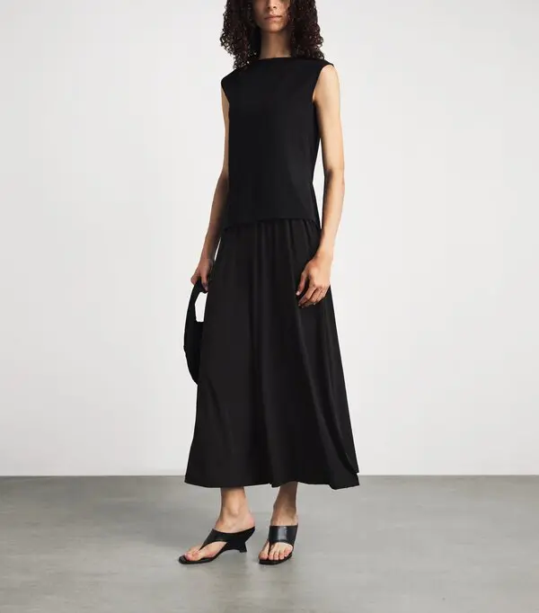 Issey Miyake Drape Jersey Cropped Trousers