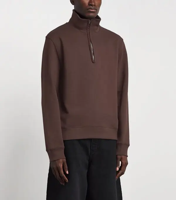 Sandro Cotton Half-zip Sweater
