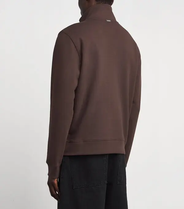 Sandro Cotton Half-zip Sweater