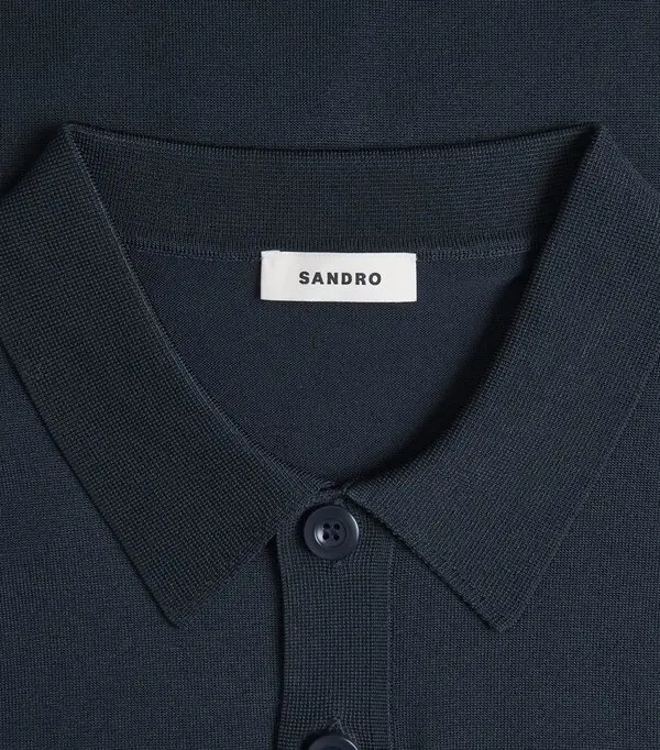 Sandro Long-sleeve Polo Shirt