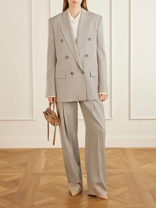 Stella McCartney Double-breasted Oversized Wool-twill Blazer