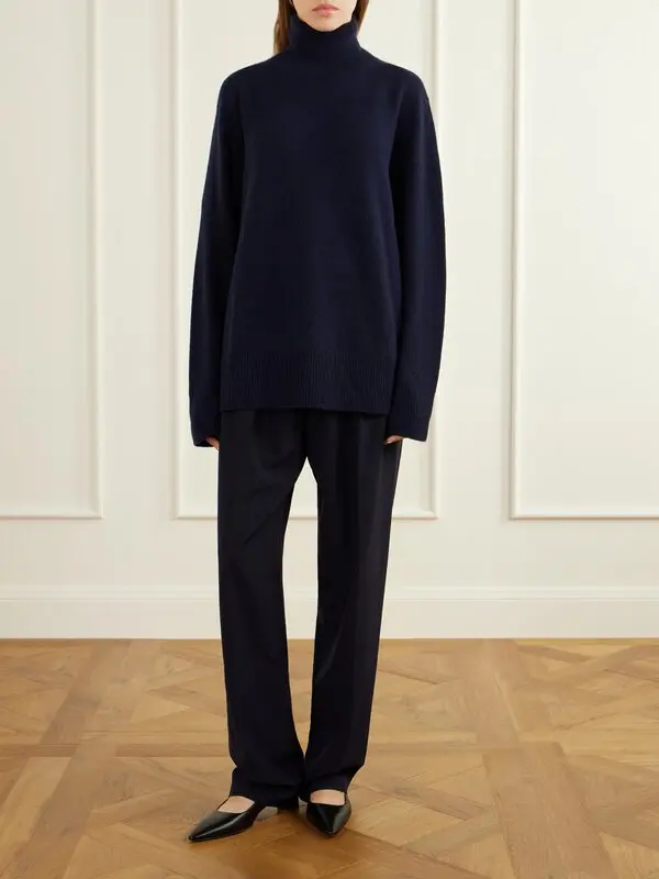 THE ROW Stepny Wool And Cashmere-blend Turtleneck Sweater