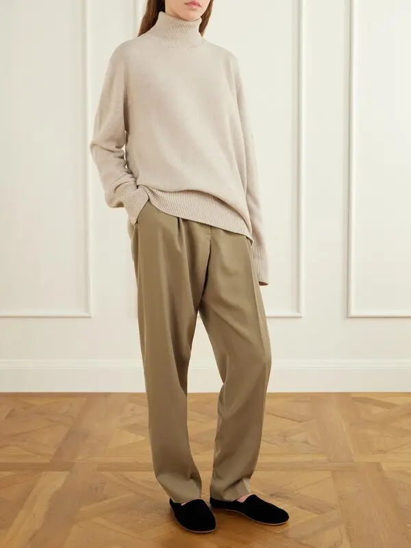 THE ROW Stepny Wool And Cashmere-blend Turtleneck Sweater