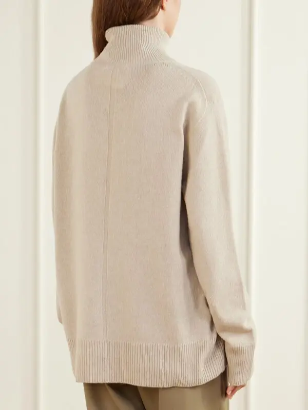 THE ROW Stepny Wool And Cashmere-blend Turtleneck Sweater