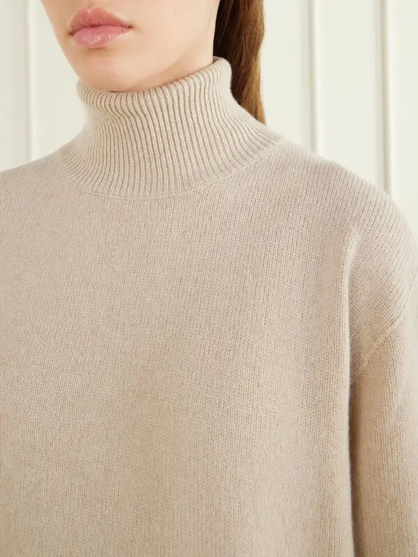 THE ROW Stepny Wool And Cashmere-blend Turtleneck Sweater
