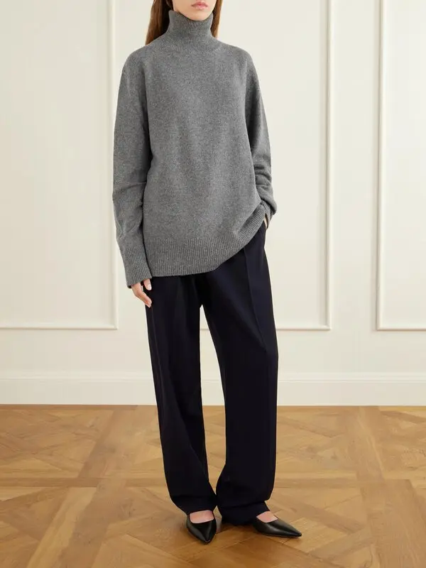 THE ROW Stepny Wool And Cashmere-blend Turtleneck Sweater