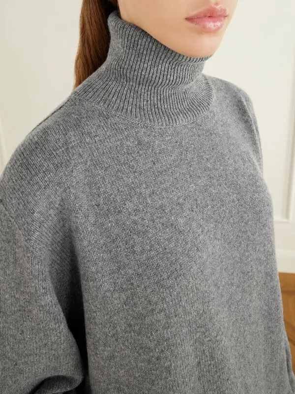 THE ROW Stepny Wool And Cashmere-blend Turtleneck Sweater