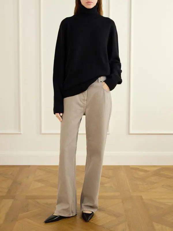 THE ROW Stepny Wool And Cashmere-blend Turtleneck Sweater