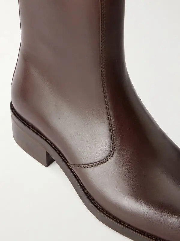 LEMAIRE Leather Ankle Boots