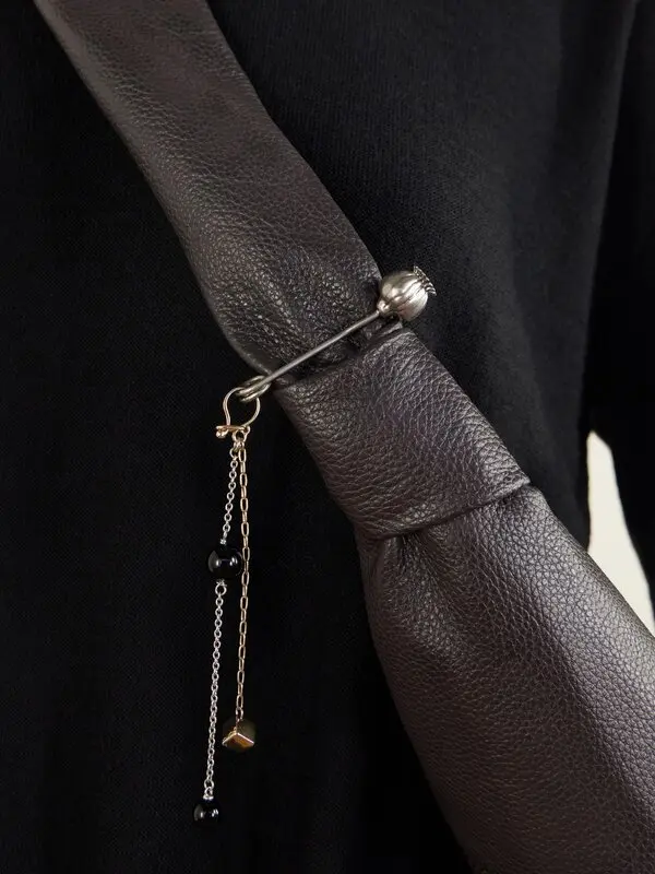 LEMAIRE Thistle Silver-tone Bag Charm