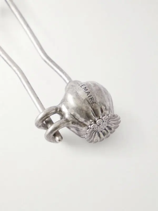 LEMAIRE Thistle Silver-tone Bag Charm