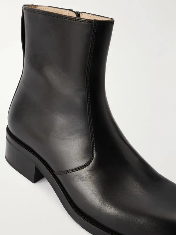 LEMAIRE Leather Ankle Boots