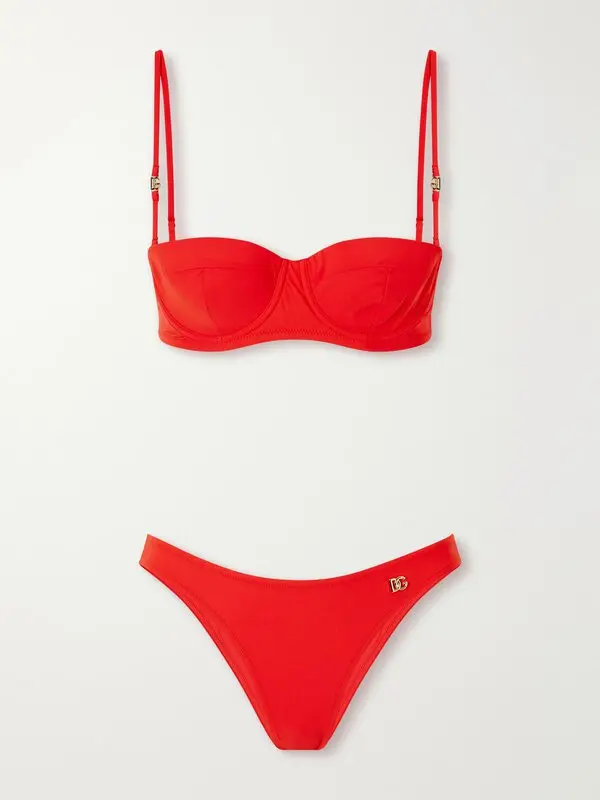 Dolce & Gabbana Jersey Bikini Set - Red
