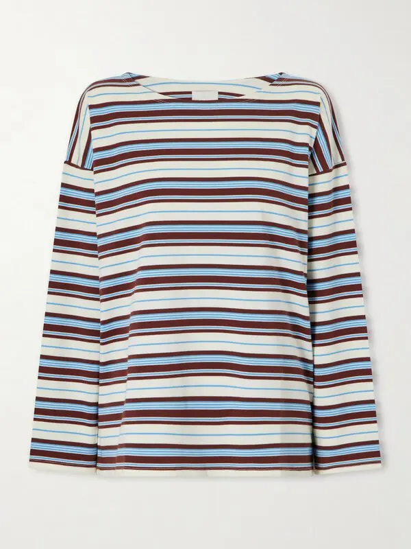 Posse Nadine Striped Cotton-jersey Shirt