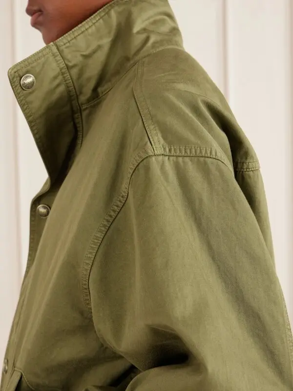 NILI LOTAN Klaire Cotton Shell Blouson Jacket