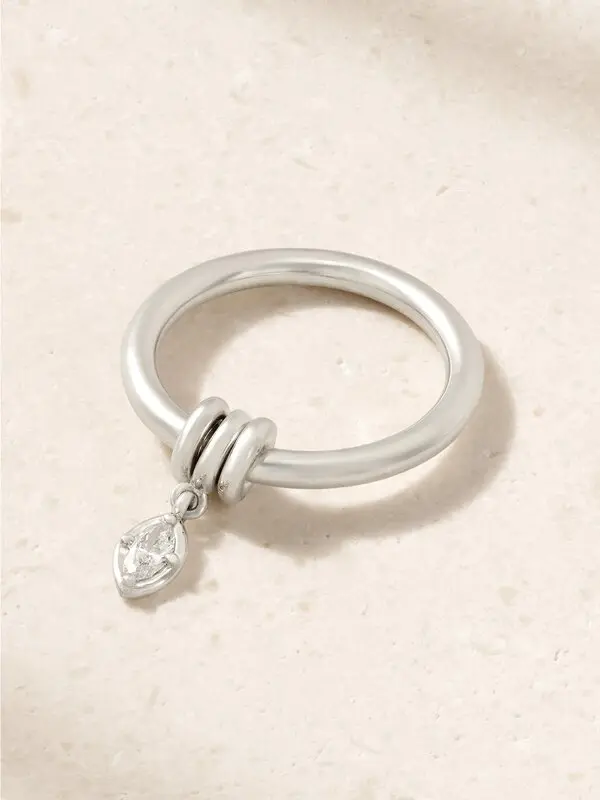 SPINELLI KILCOLLIN Pia Sterling Diamond Ring - Silver
