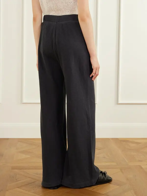 JAMES PERSE Cotton Wide-leg Track Pants