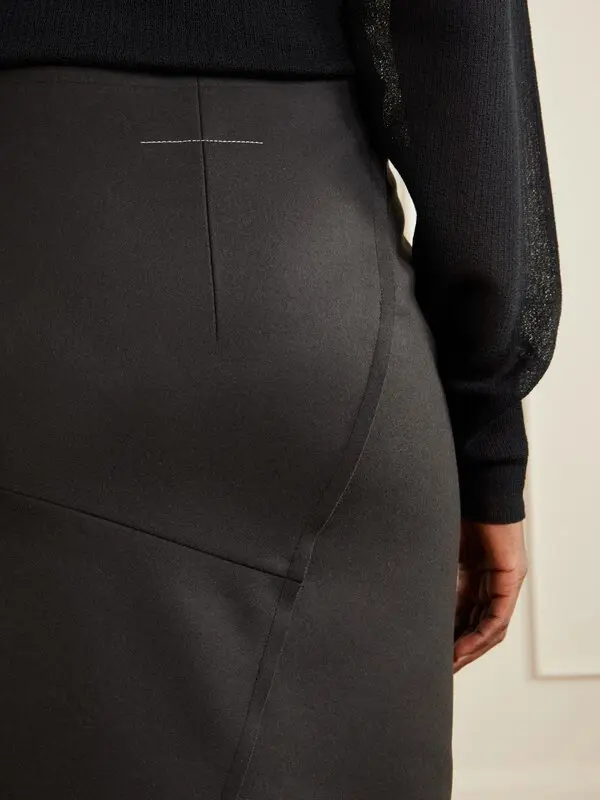 MAISON MARGIELA Wool-blend Felt Midi Skirt
