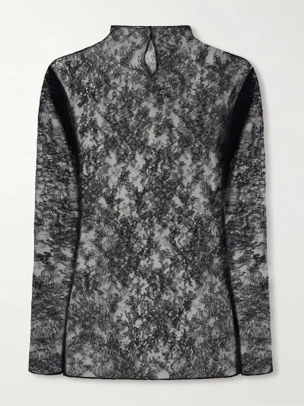 Carine Gilson Lace Top - Black