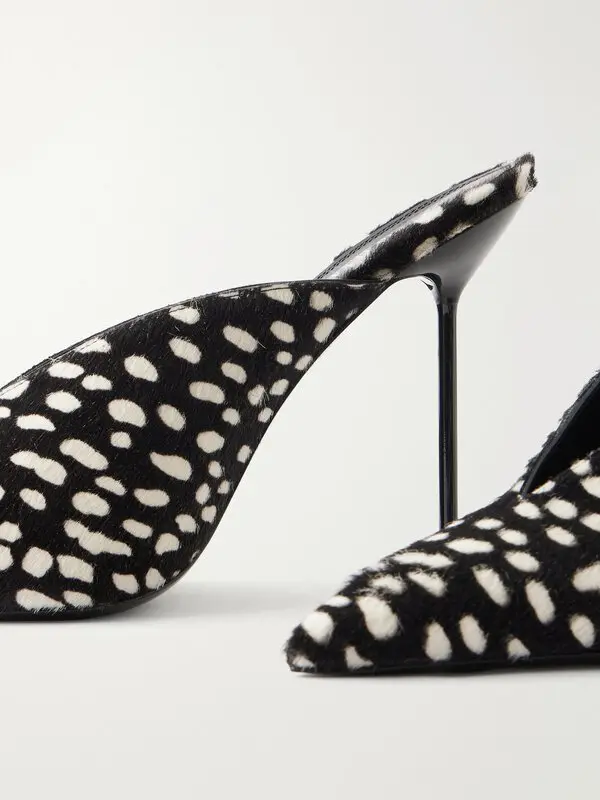 Paris Texas Lidia 105 Printed Calf Hair Mules
